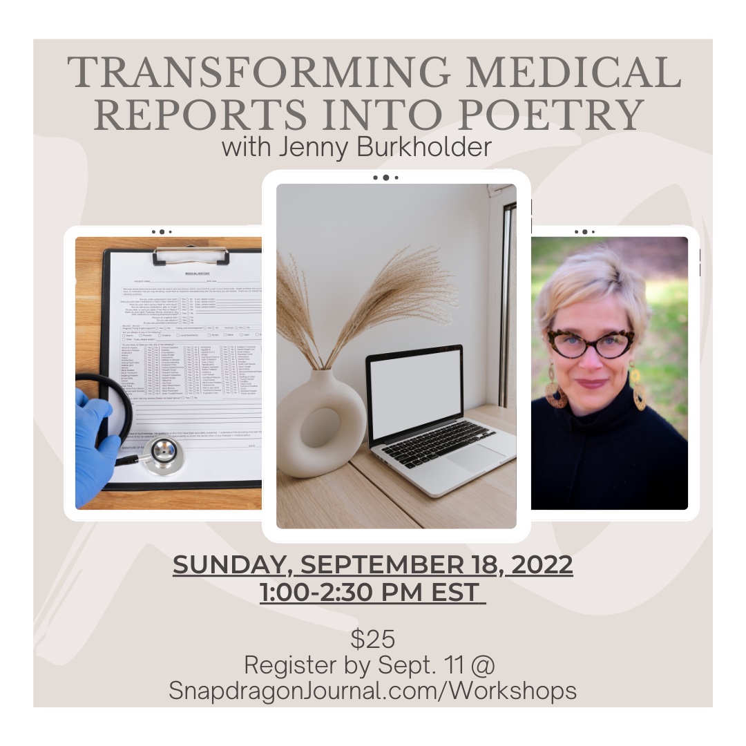 Transforming Your Medical Records Into Poetry Workshop – Overexpressed
